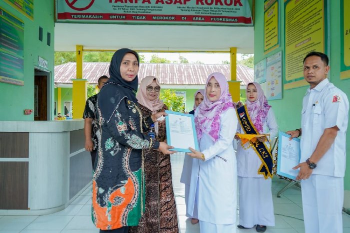 Pj. Bupati Fitriany Farhas Resmikan Peningkatan Status Puskesmas Non Rawat Inap Menjadi Rawat Inap