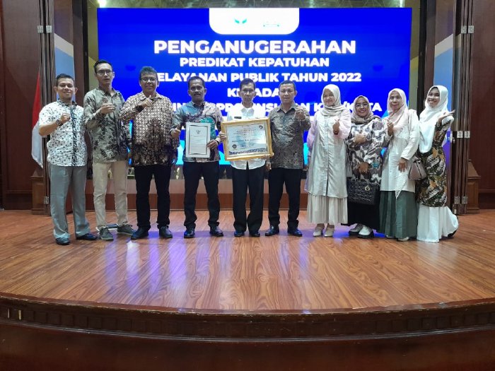 Pemkab Nagan Raya Raih Penghargaan dari Ombudsman RI